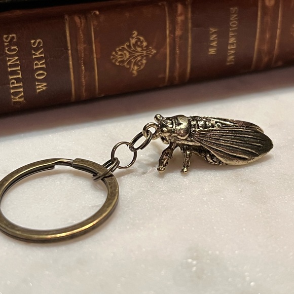 Accessories | 215 Detailed Solid Brass Cicada Keychain Vintage Style ...